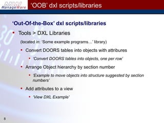 DOORS Tips and Tricks | PPT