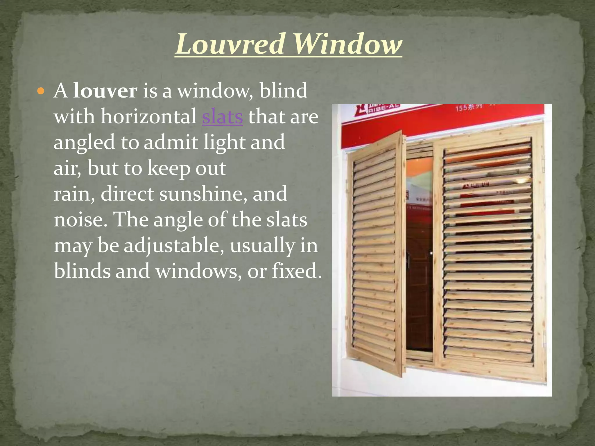 Doors & windows | PPTX