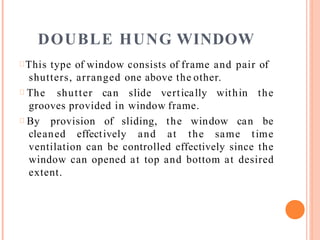 Door and Windows. Types of doors and types of windows | PDF