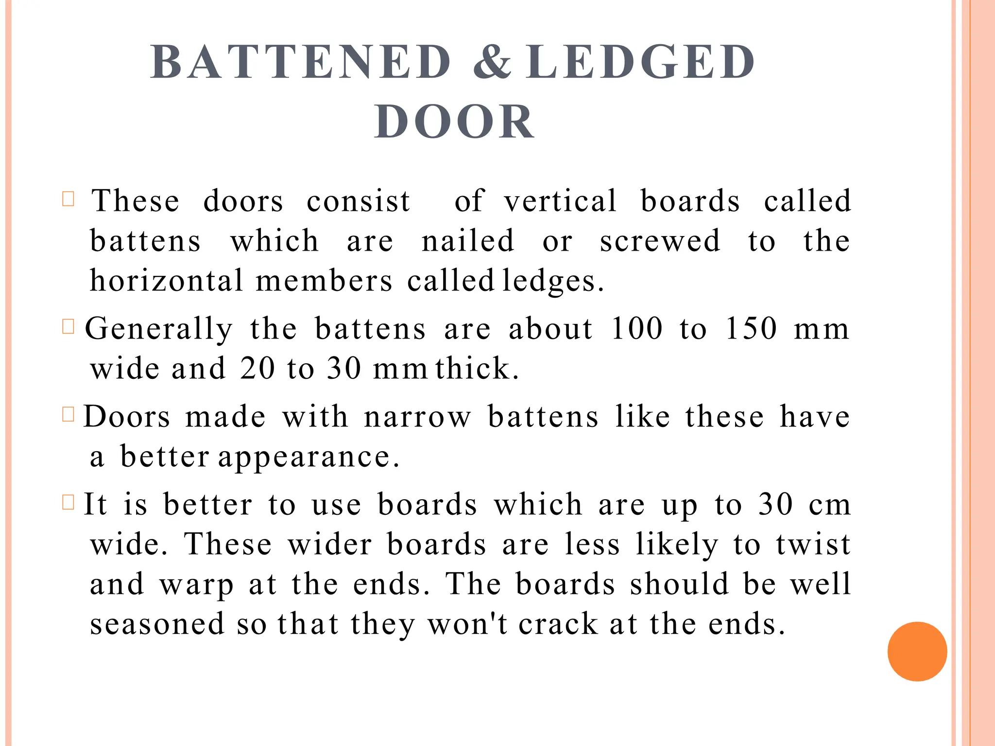 types and uses of Doors and windows in building construction | PPTX