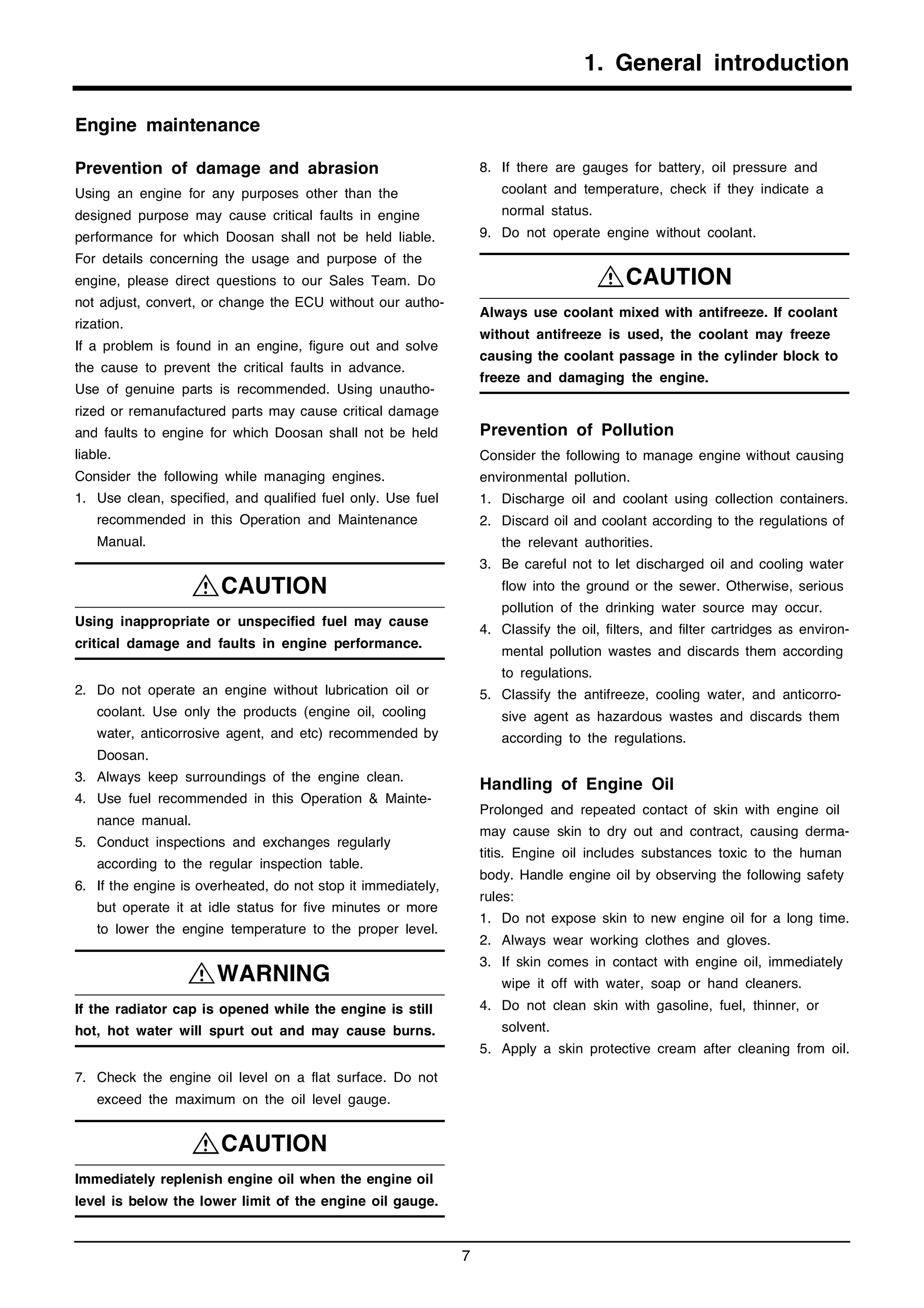 Doosan d34 p scr diesel engine service repair operation maintenance manual | PDF