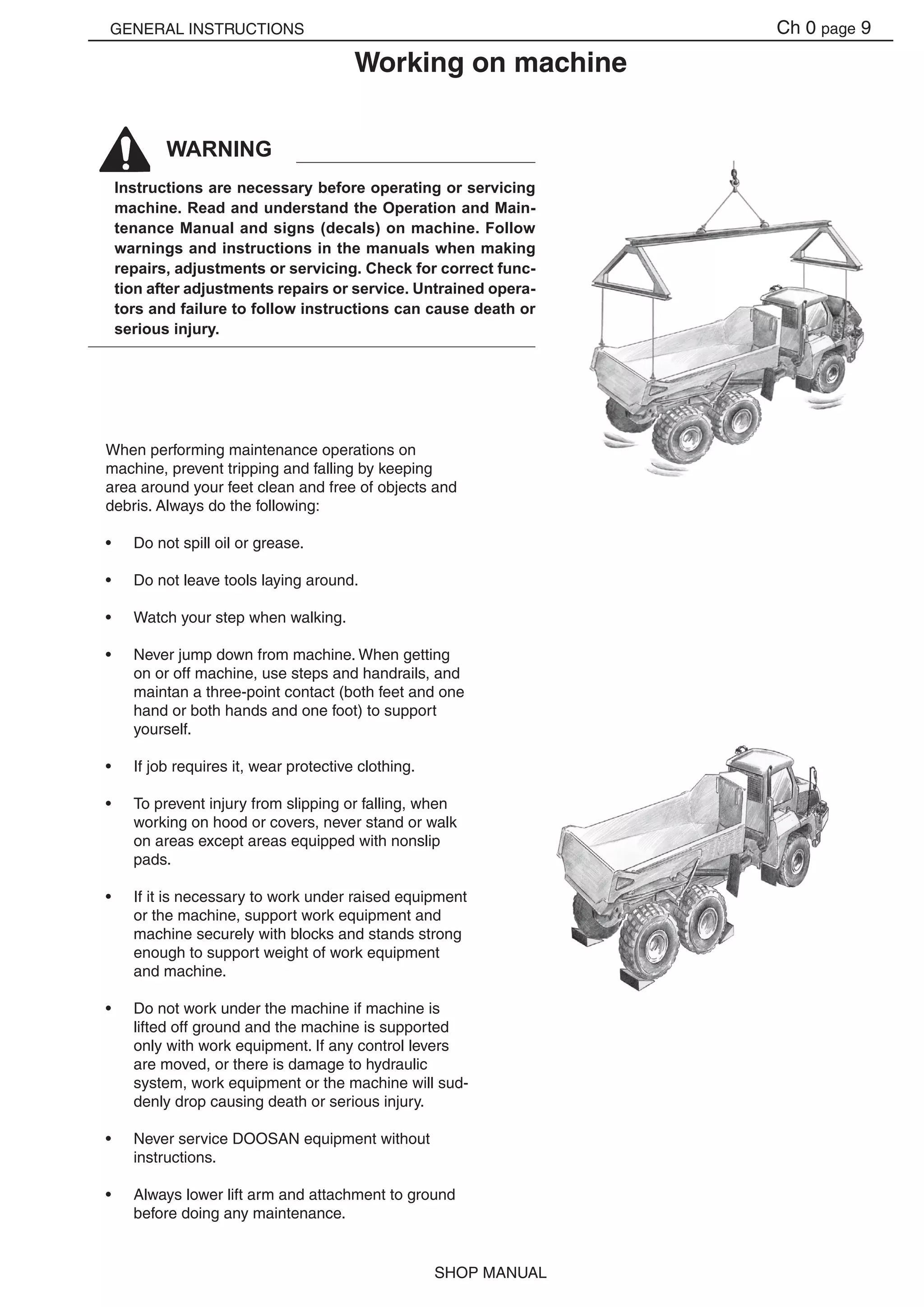 Doosan da40 5 articulated dump truck service repair manual | PDF