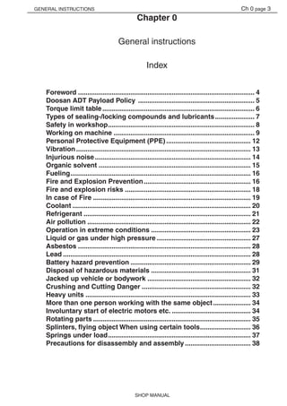 Doosan da40 5 articulated dump truck service repair manual | PDF