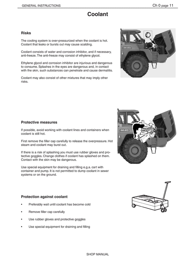 Doosan da40 articulated dump truck service repair manual | PDF