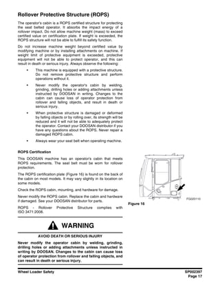 Doosan dl200 3 wheel loader service repair manual | PDF