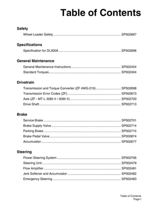 Doosan dl300 a wheel loader service repair manual | PDF