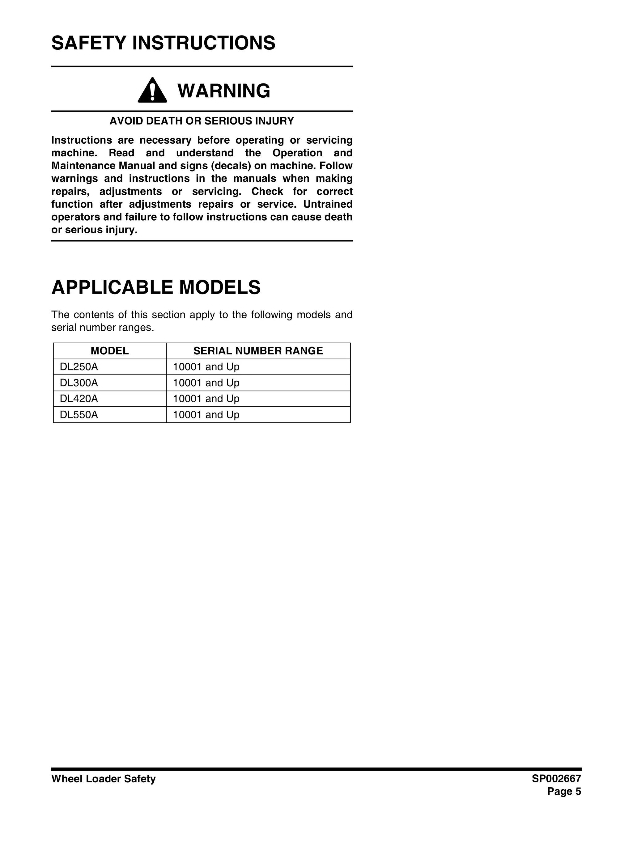 Doosan dl420 a wheel loader service repair manual | PDF