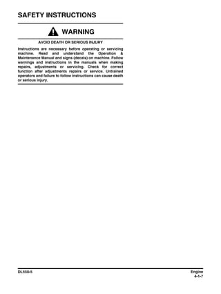 Doosan dl550 5 wheel loader service repair manual | PDF