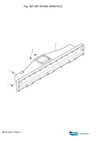 Doosan mega 500 v tier ⅱ wheeled loader parts catalogue manual | PDF