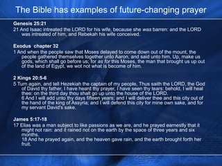 Do our prayers change the future | PPT