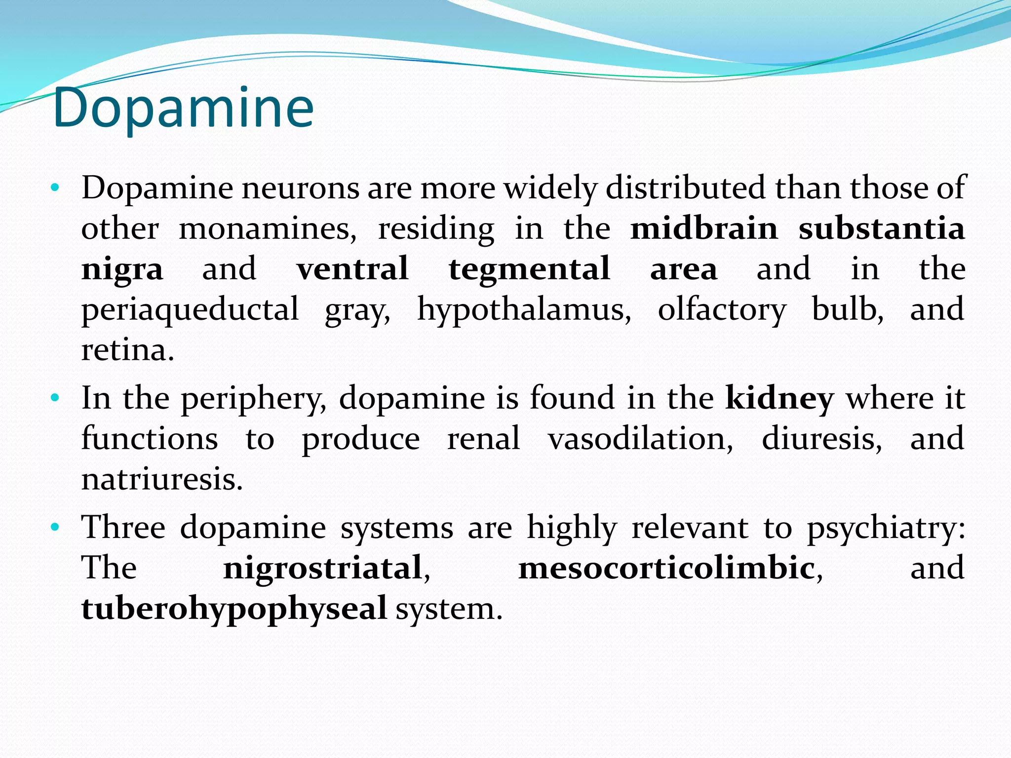 Dopamine And Pathways | PPTX