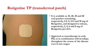 Dopamine agonists in advanced Parkinson’s disease.pptx