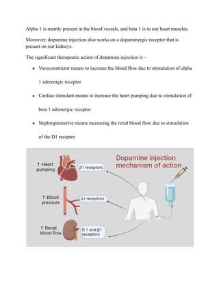 Dopamine injection uses.pdf.pdf | First Aid | Injuries