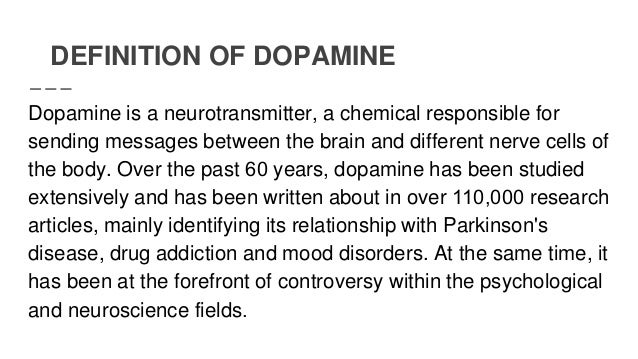 Dopamine & levodopa