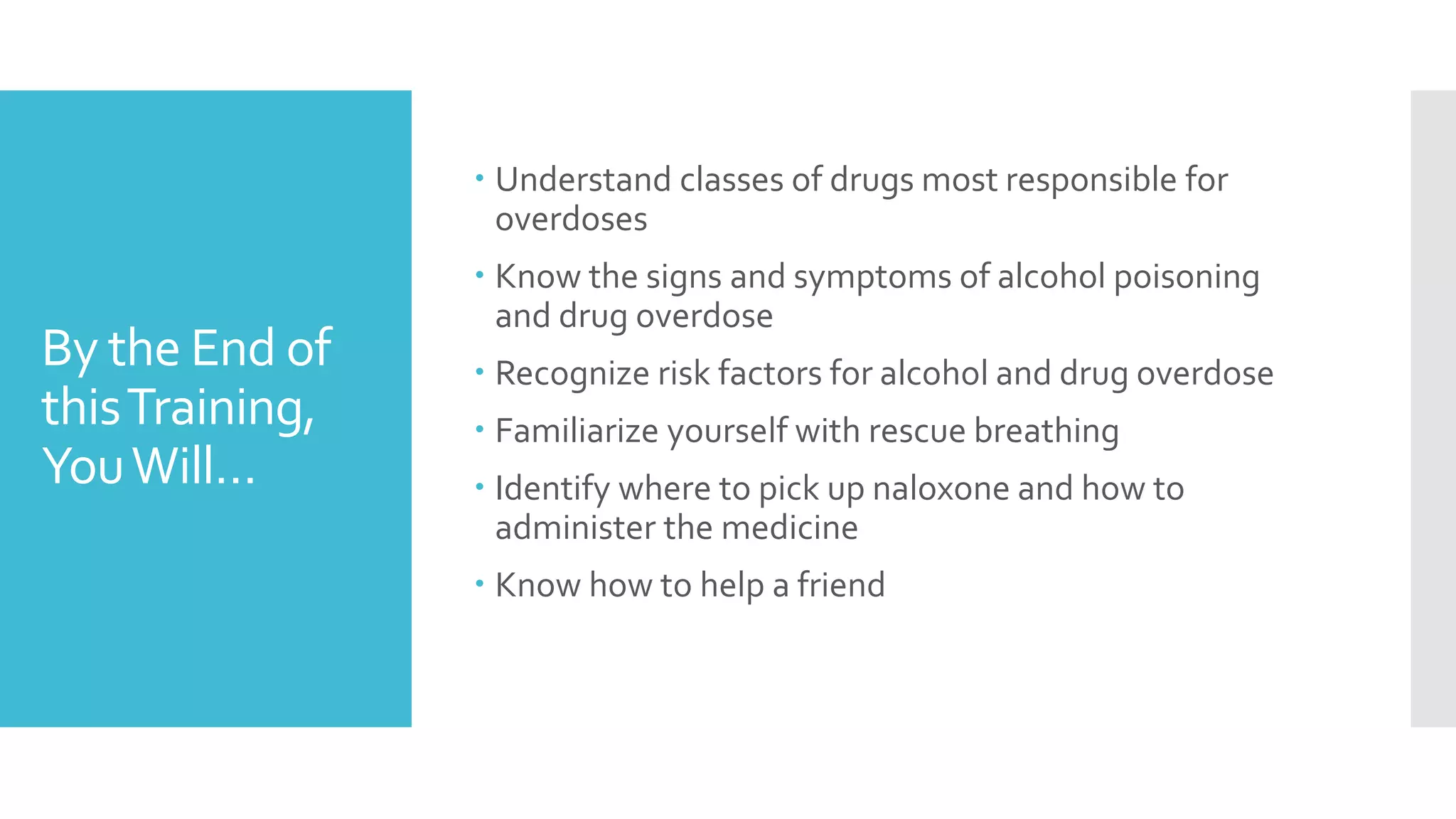 Drug Overdose Prevention Education (DOPE) | PPTX