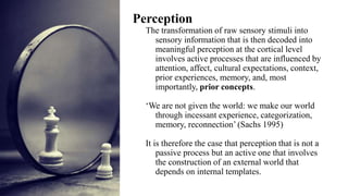 disorders of perception | PPTX