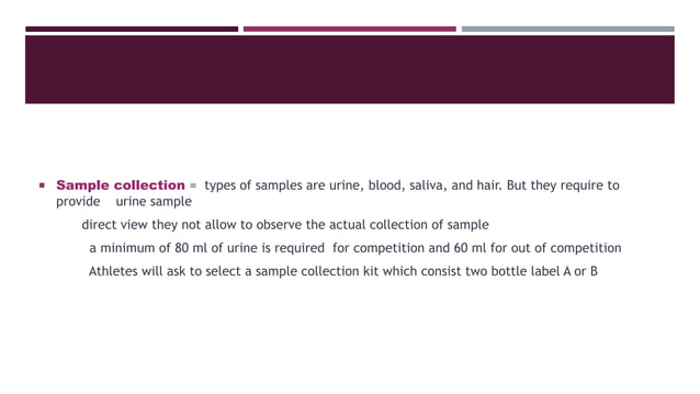 DOPE TESTING.pptx | Blood Disorders | Diseases and Conditions