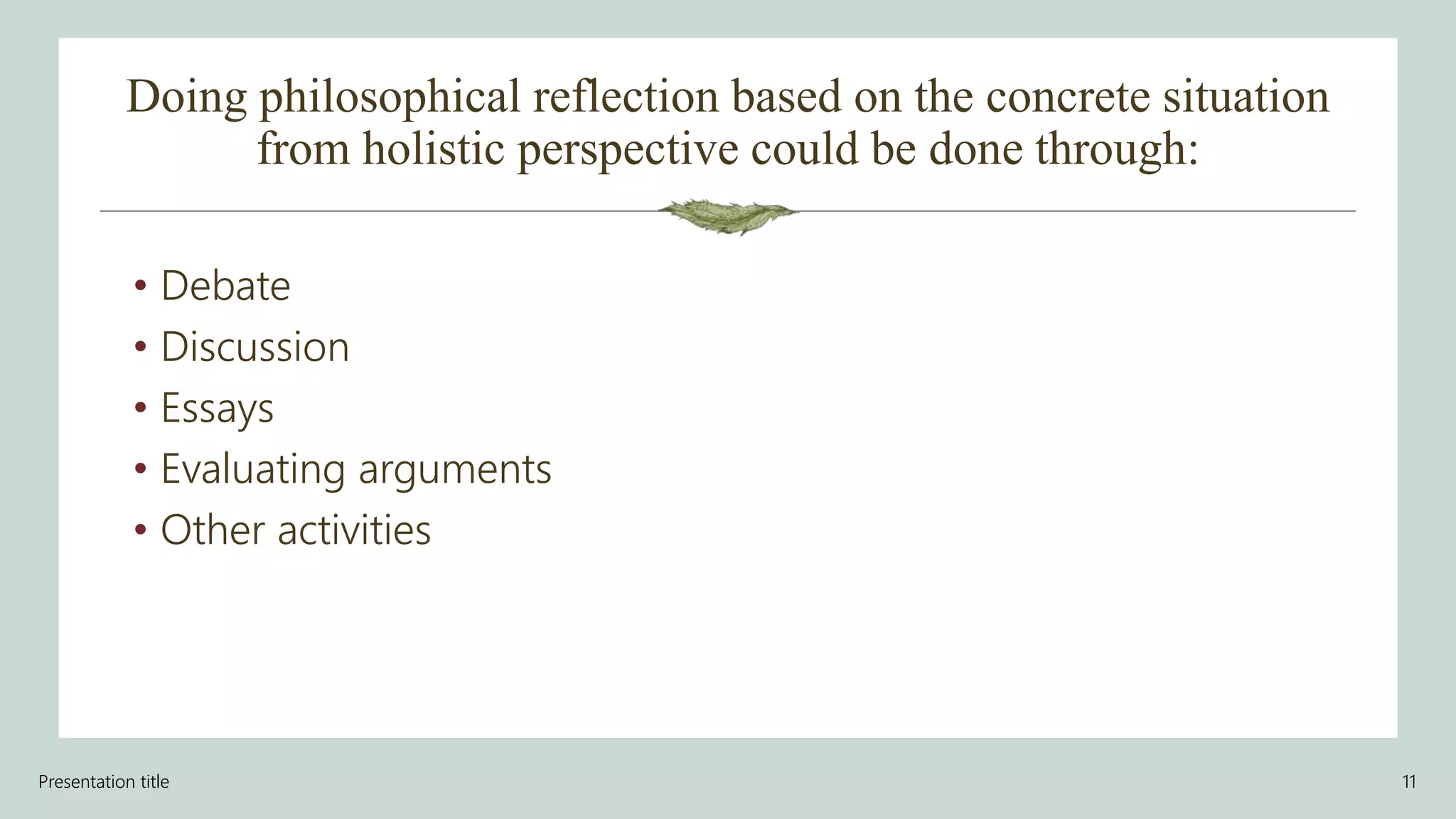 do philosophical reflection (lesson 3).pptx
