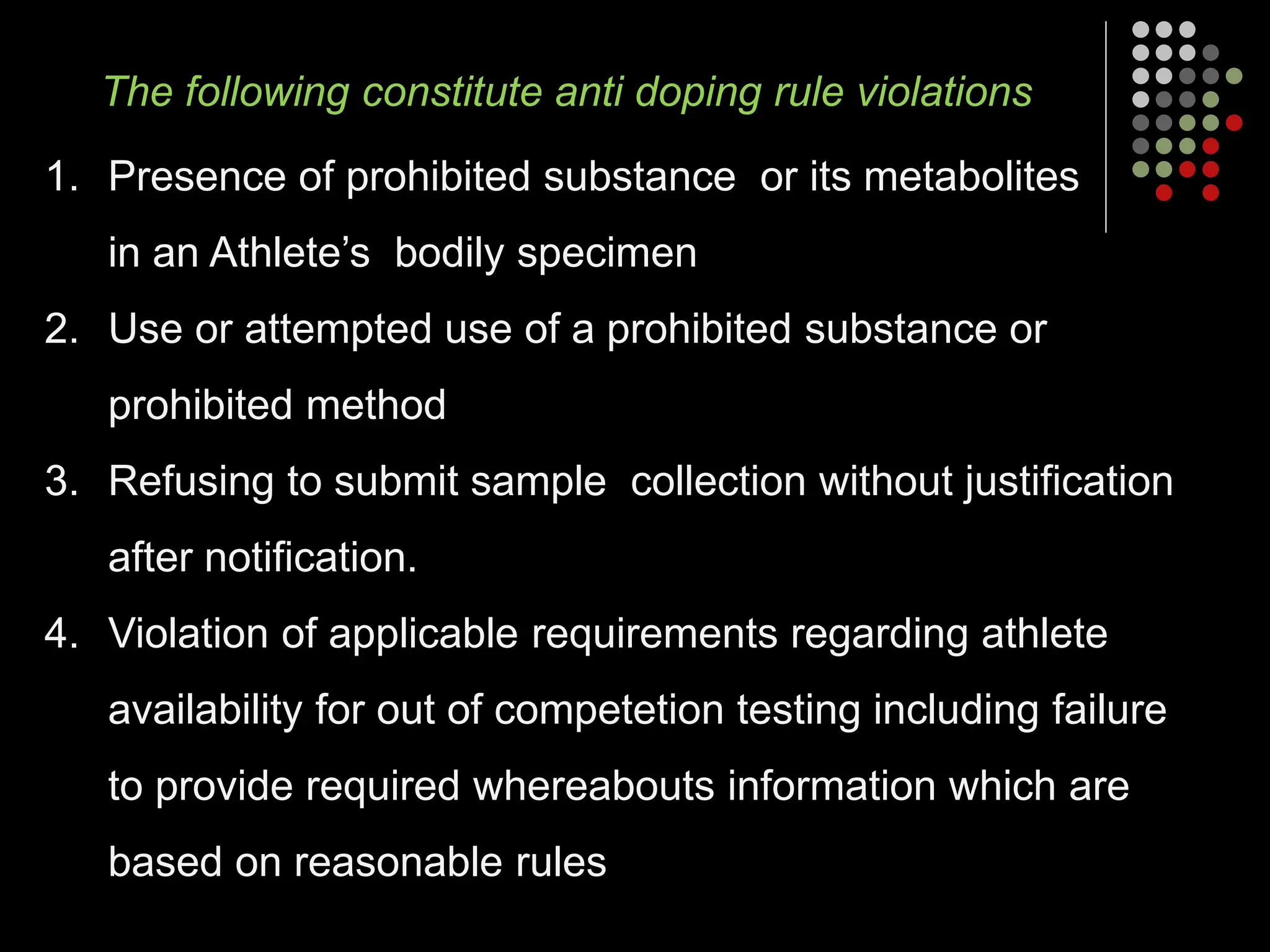 Role of Physiotherapist in Doping Control | PPTX