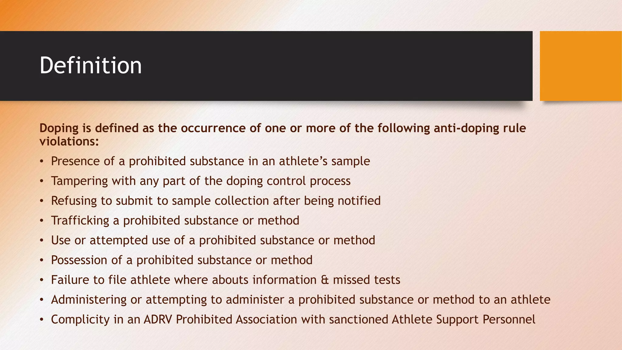 Doping and its effects | PPTX