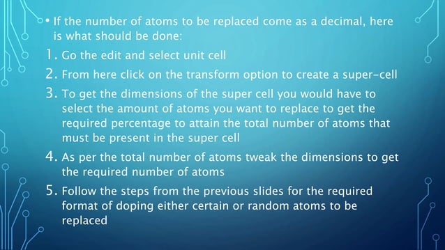 Doping crystal structures using vesta.pptx