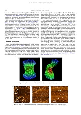 Doping in poea nanostructured films studied with atomic force ...