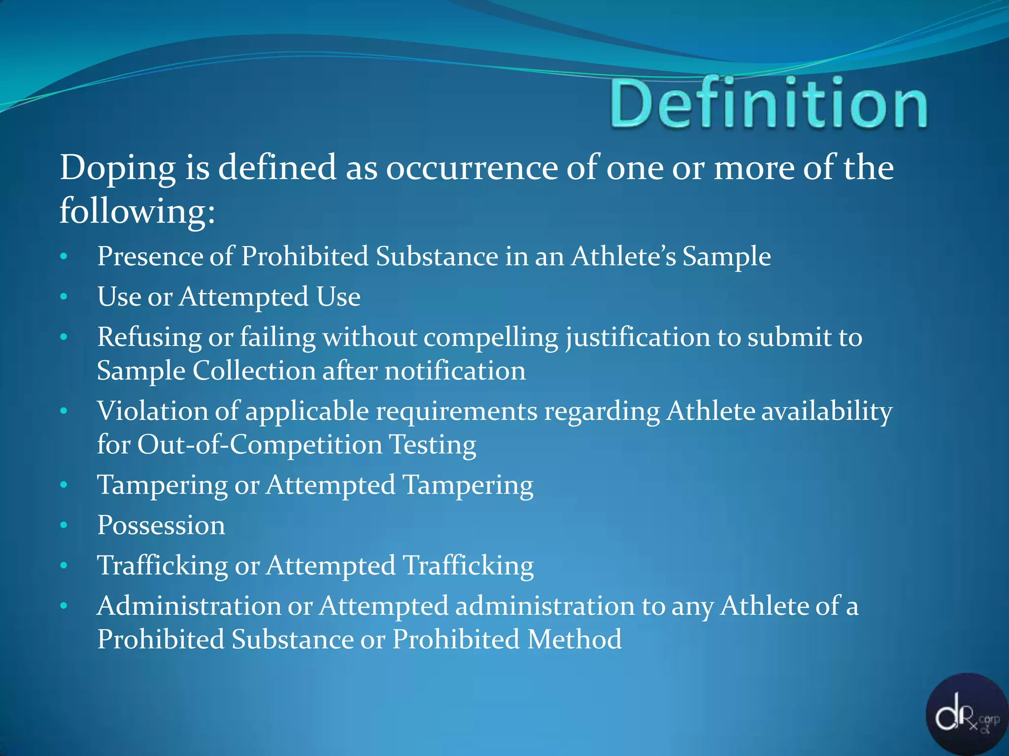Doping in sports | PPTX