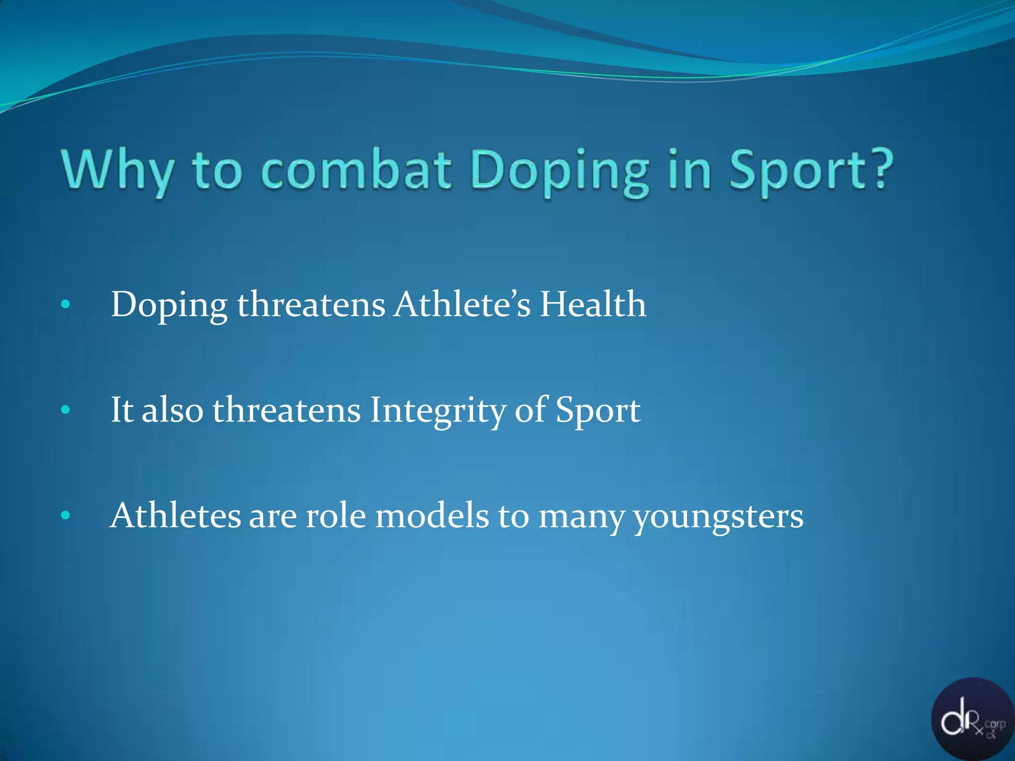 Doping in sports | PPTX