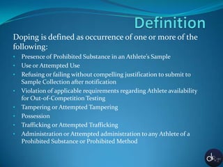 Doping in sports | PPTX