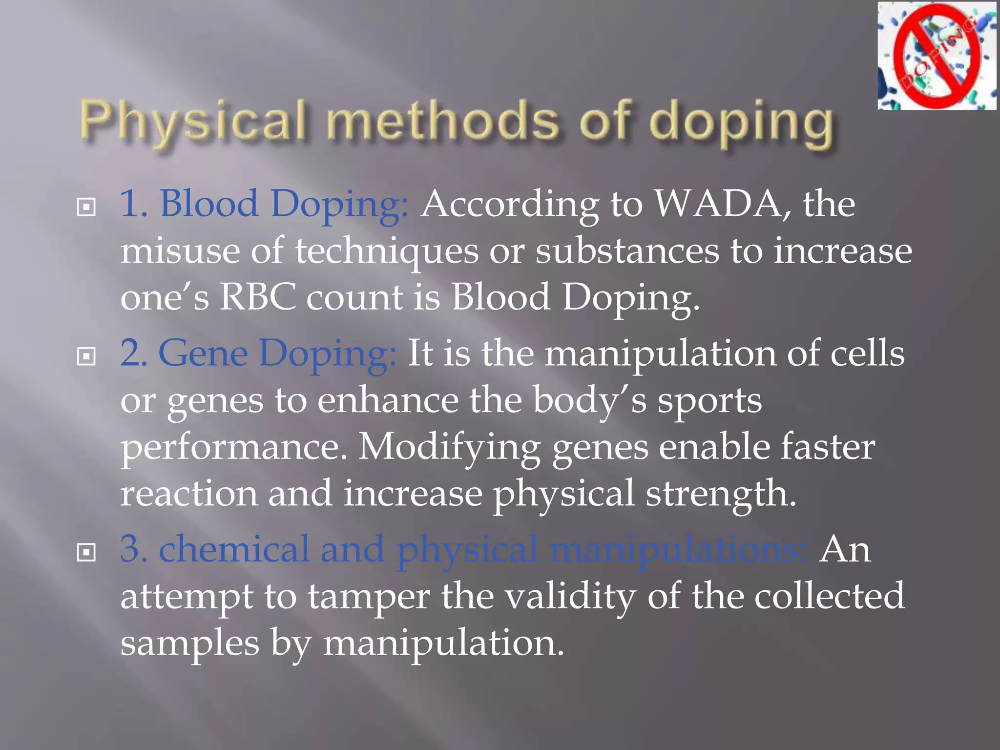 Doping in sports | PPTX