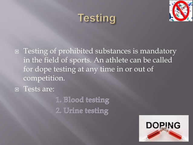 Doping in sports | PPTX