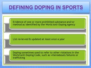 Doping in Sports by Diwakar Kashyap Sir | PPTX