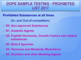 Doping in sports | PPT