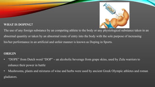 Doping in Sports in Criminalistics 3rd sem.pptx