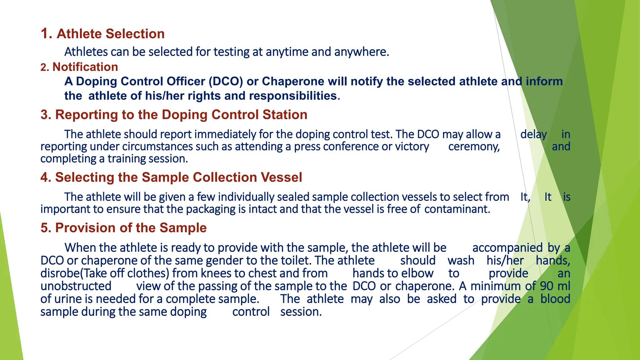 Doping in Sports dope sample collection procedure.pptx
