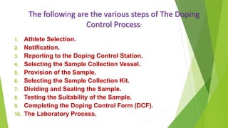 Doping in Sports dope sample collection procedure.pptx