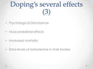 Doping ppt. ktcho | PPTX