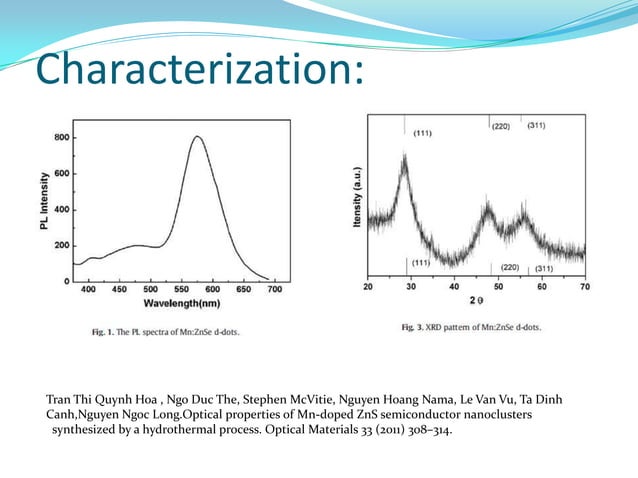 Doping the quantum dots | PPT