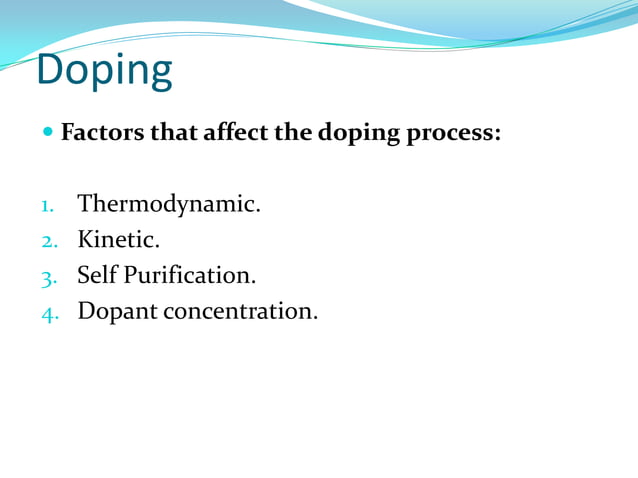 Doping the quantum dots | PPTX