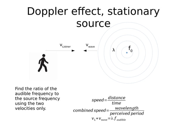 Doppler effect with a stationary source | PPT