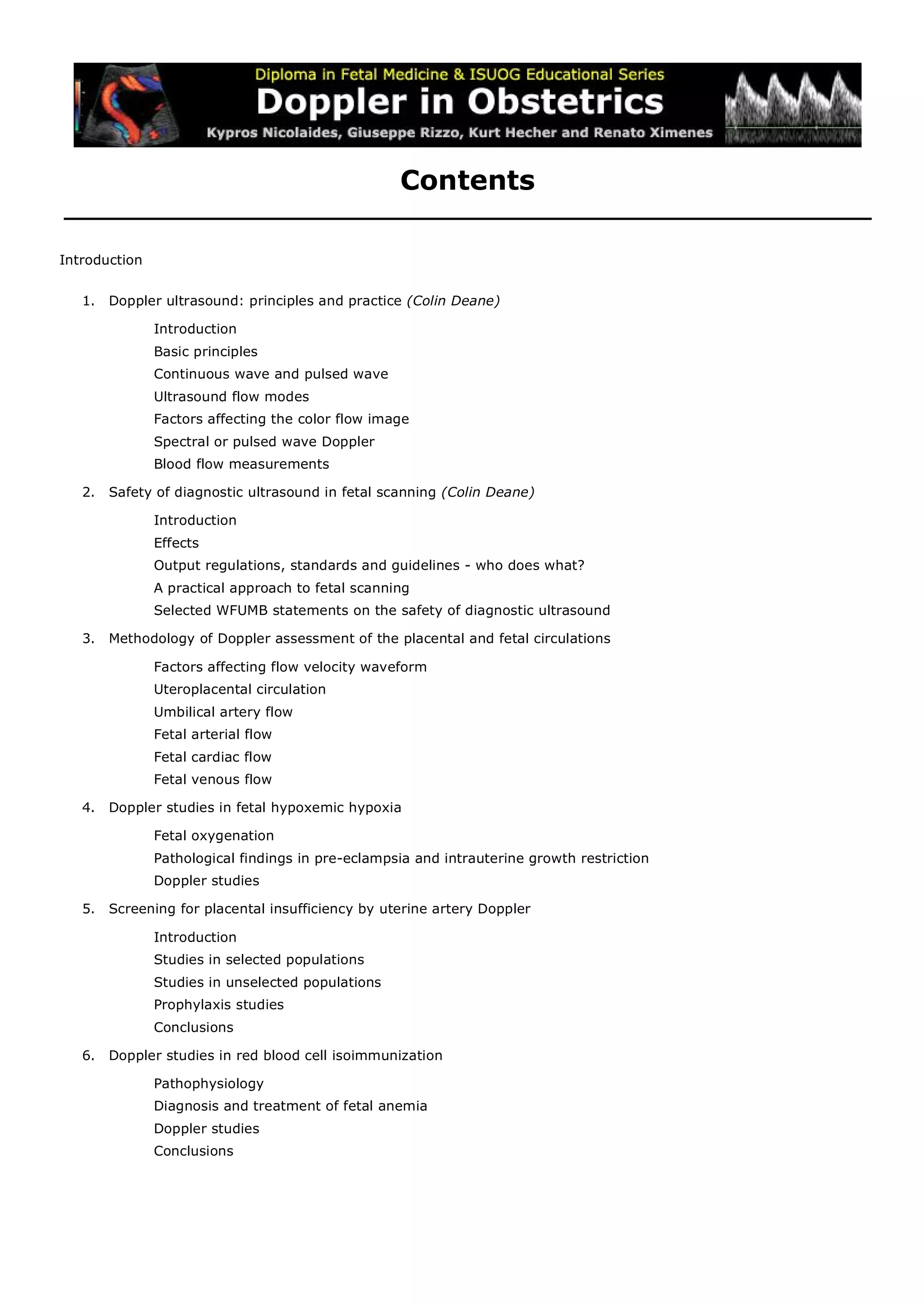 Doppler in-obstetrics | PDF