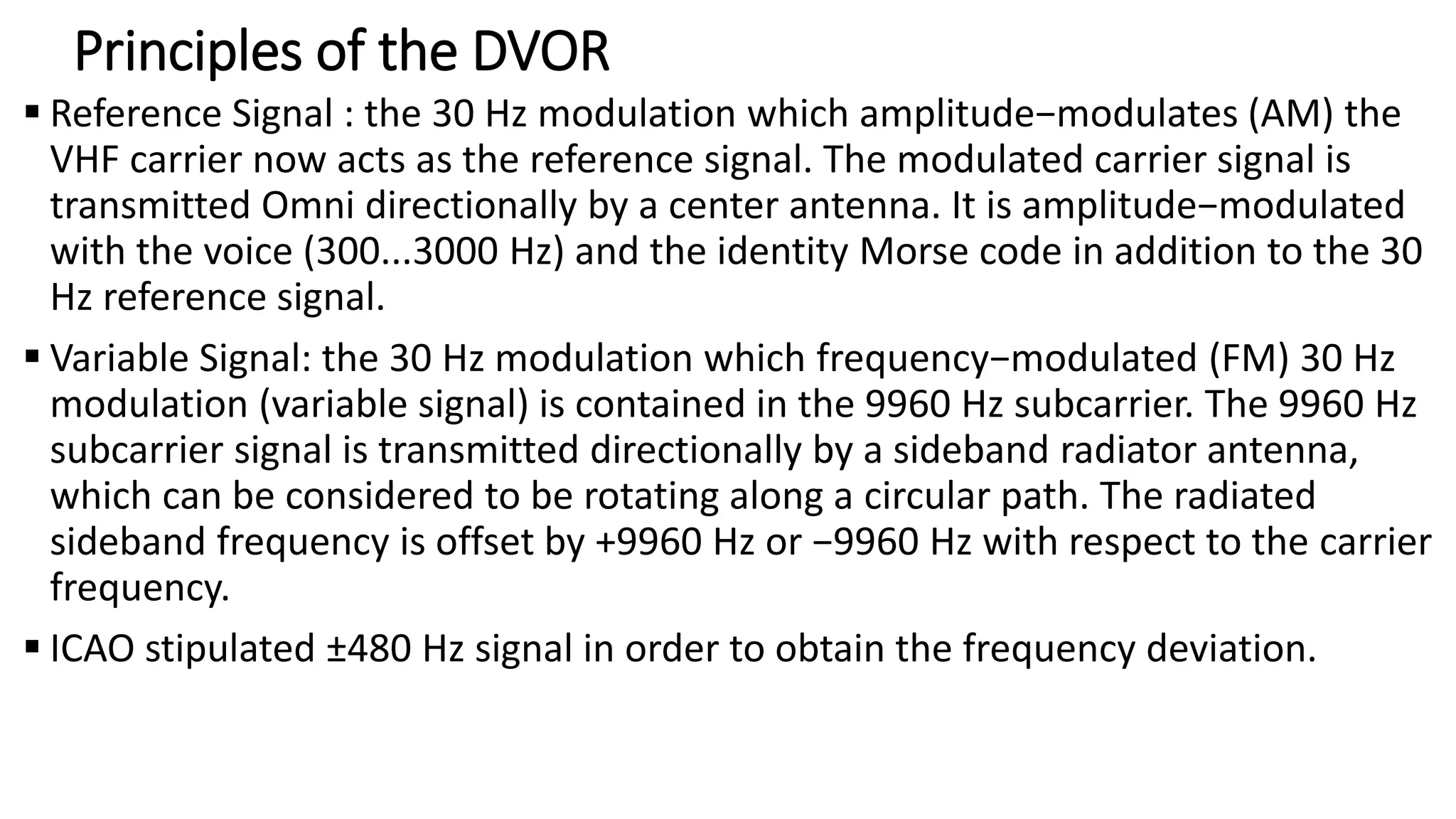 Doppler VHF Omni Directional Range (DVOR) | PPTX