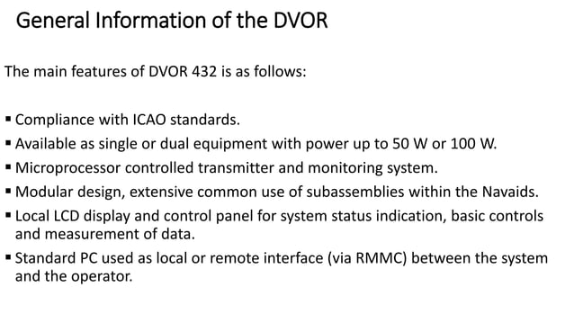 Doppler VHF Omni Directional Range (DVOR) | PPTX | Digital Audio ...