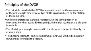 Doppler VHF Omni Directional Range (DVOR) | PPTX