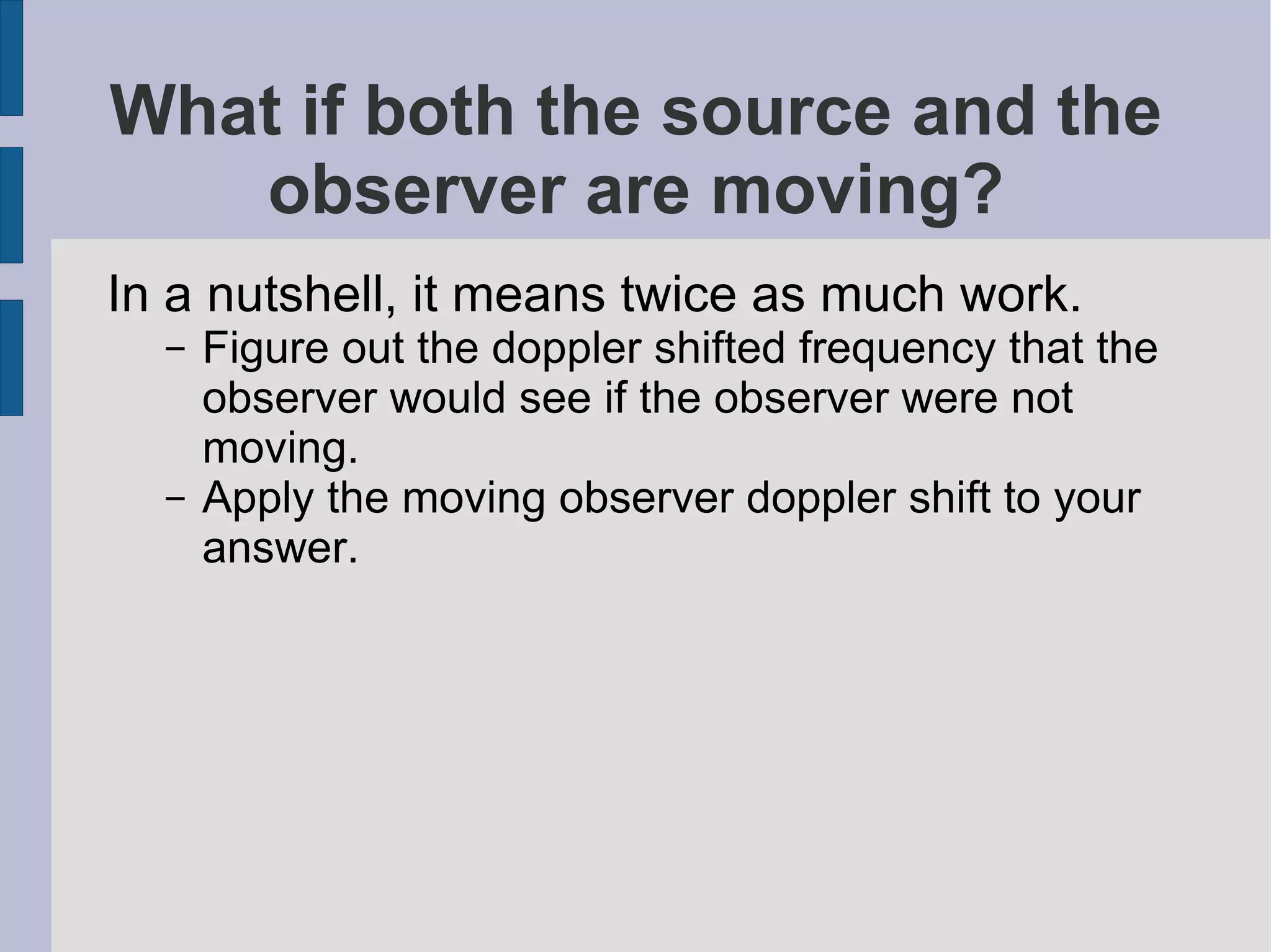 Doppler Effect with math | ODP