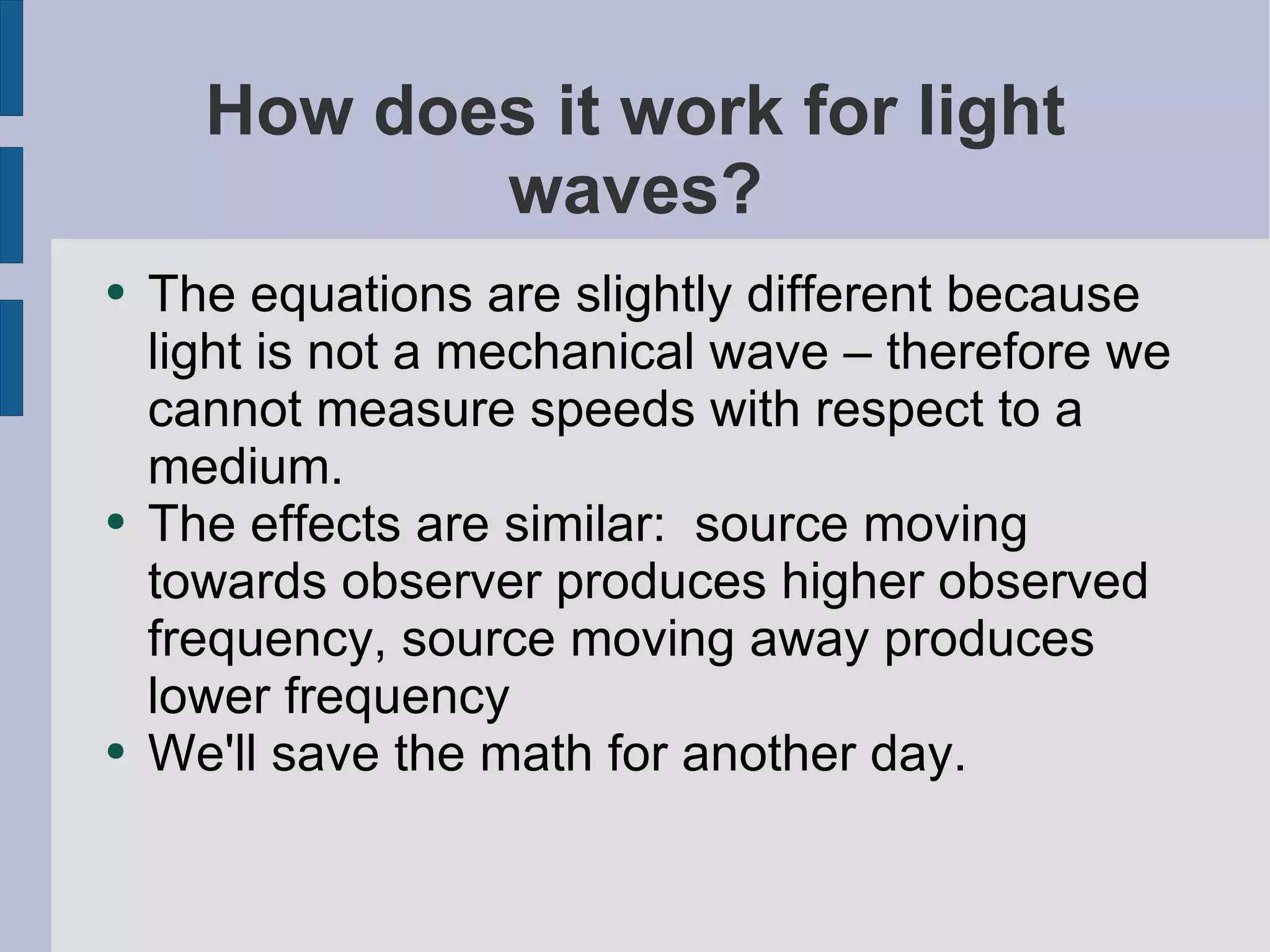 Doppler Effect with math | ODP