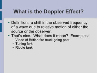 Doppler Effect with math | ODP