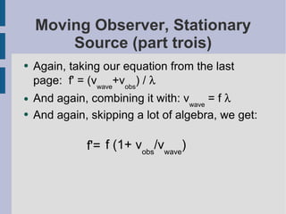Doppler Effect with math | ODP