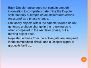 Doppler Ultrasonography And Advancements in USG | PPTX