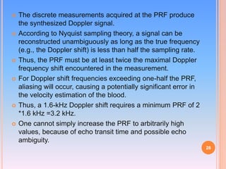 Doppler Ultrasonography And Advancements in USG | PPTX